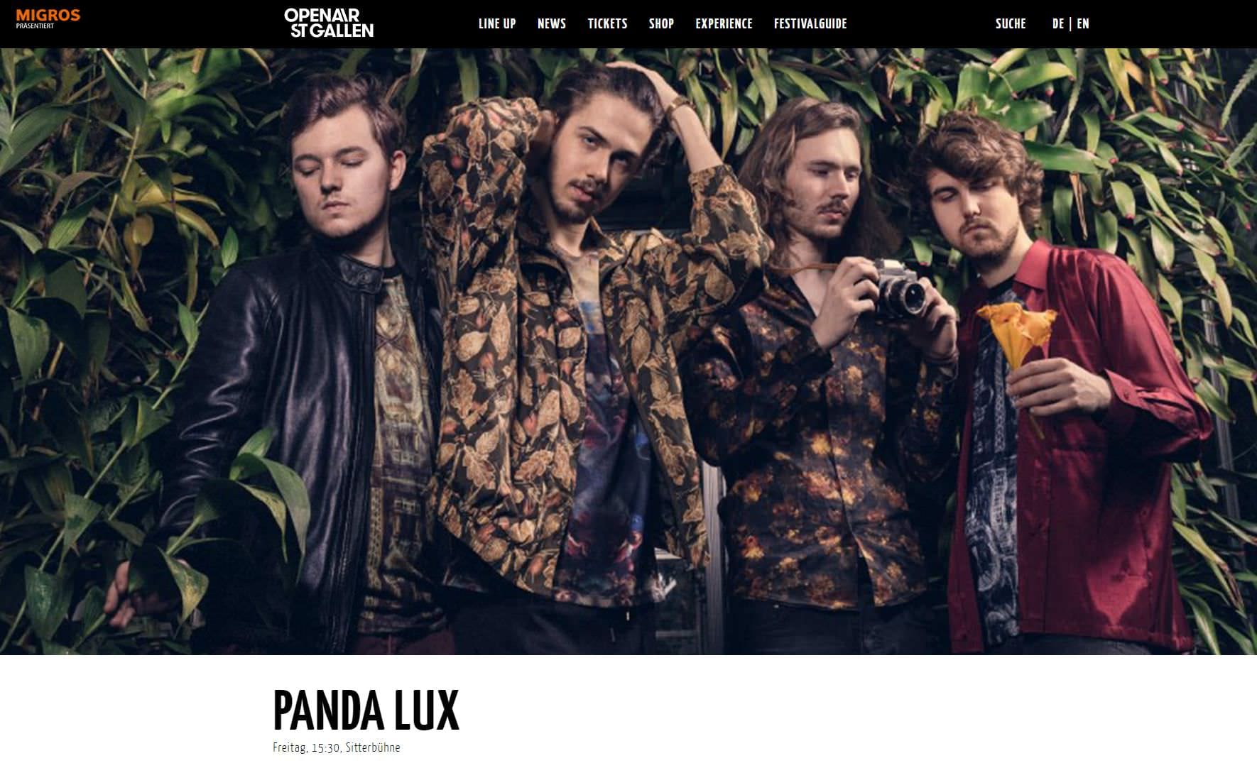 Grosse Ehre für Rorschacher Band "Panda Lux" - Rorschacher Echo
