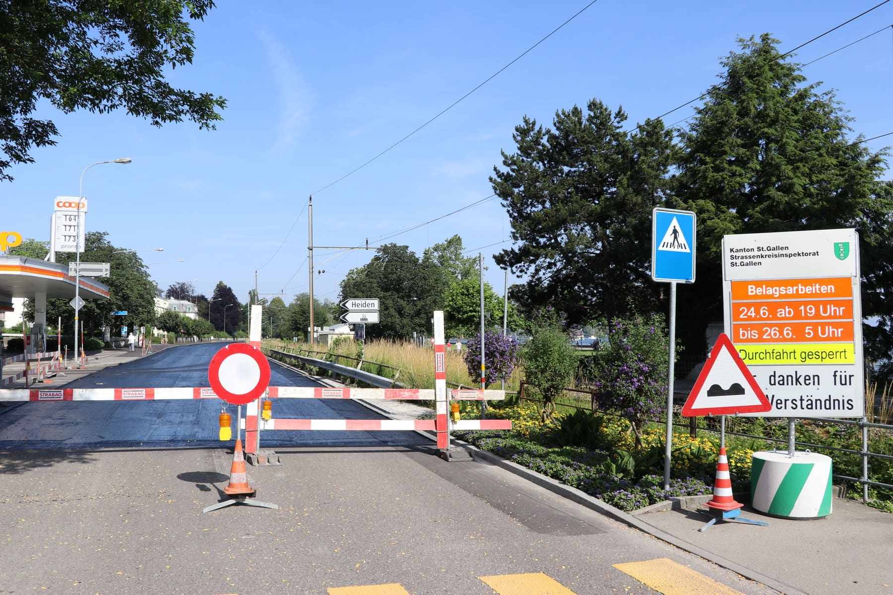 Die Thurgauerstrasse ist morgen wieder offen - Rorschacher Echo