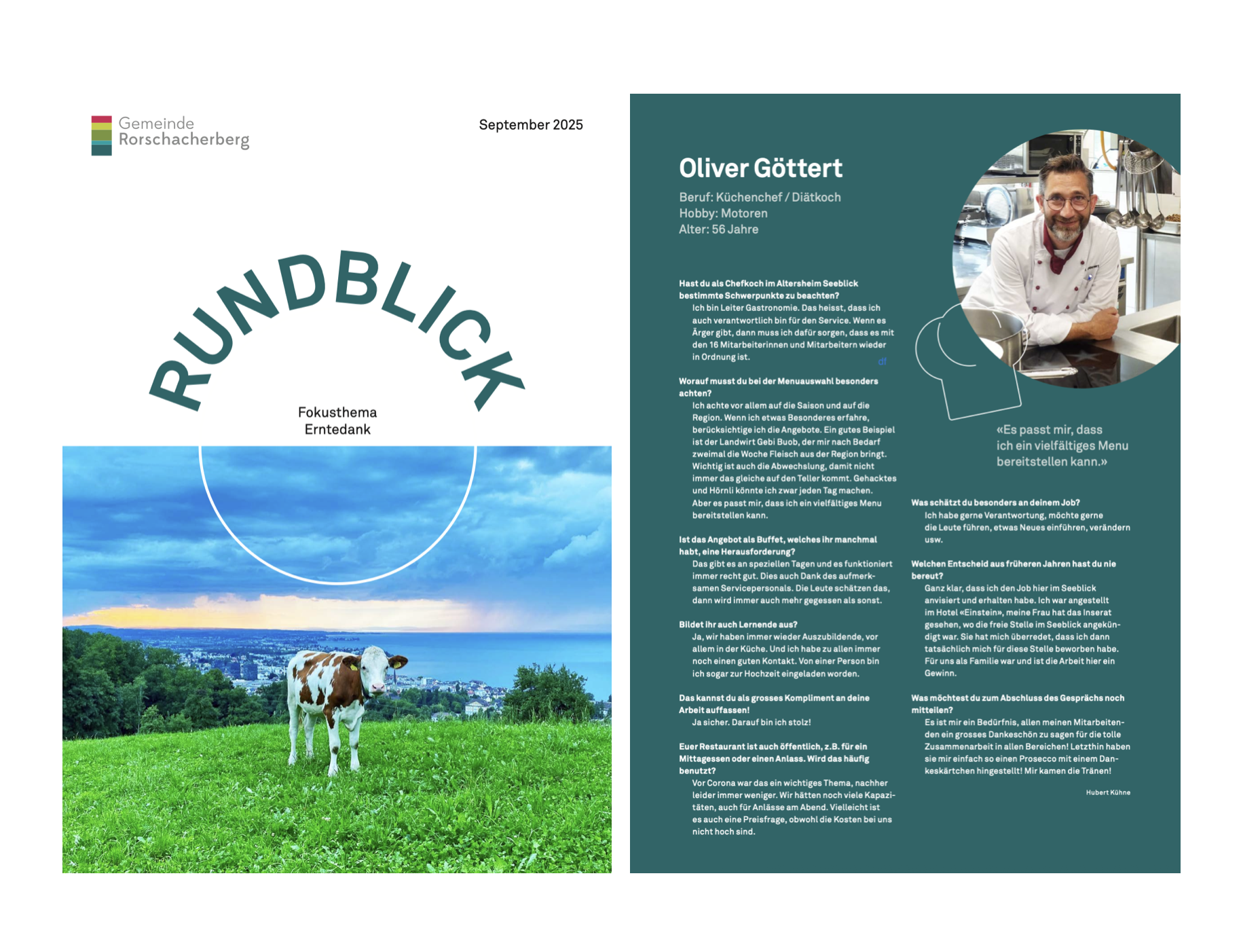 In Rorschacherberg wird der neue Rundblick verteilt - Rorschacher Echo