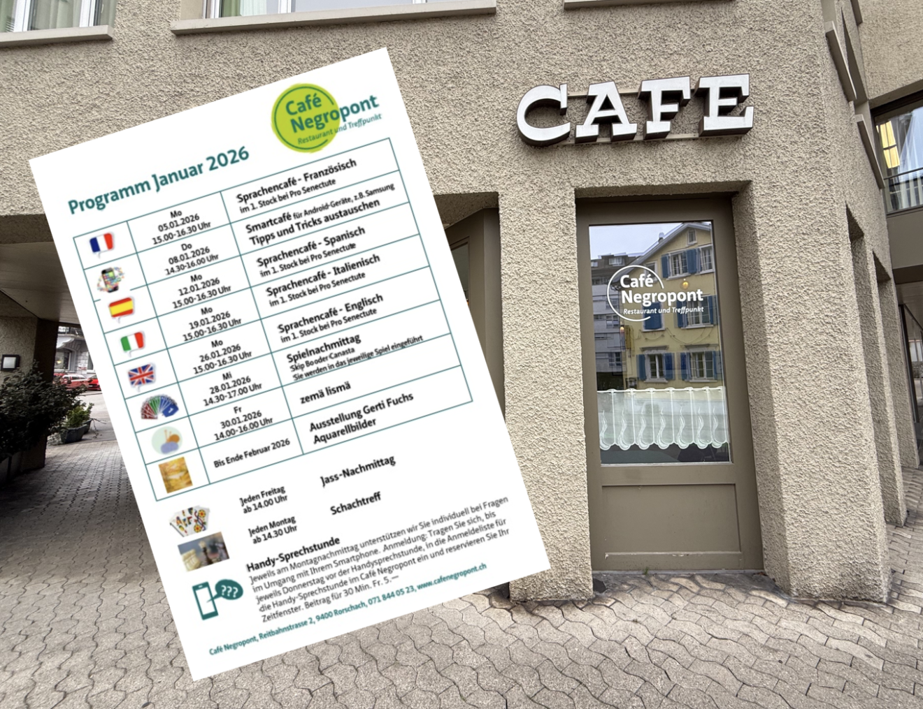 Das Januar-Programm im Café Negropont - Rorschacher Echo