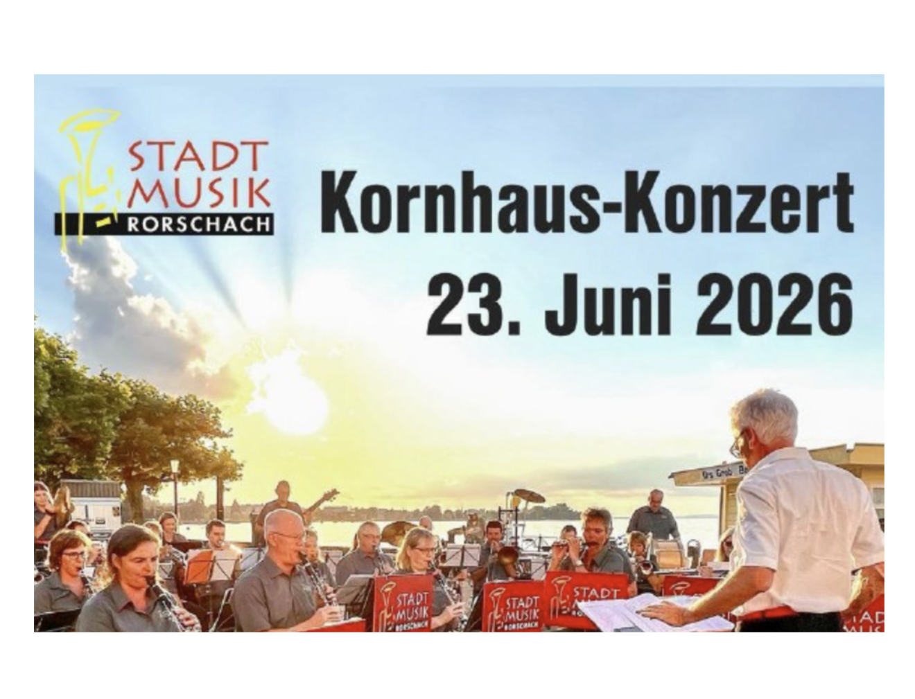 Stadtmusik & Akkordenorchester spielen beim Kornhaus - Rorschacher Echo
